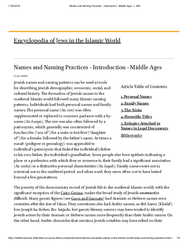 (PDF) Onomastics