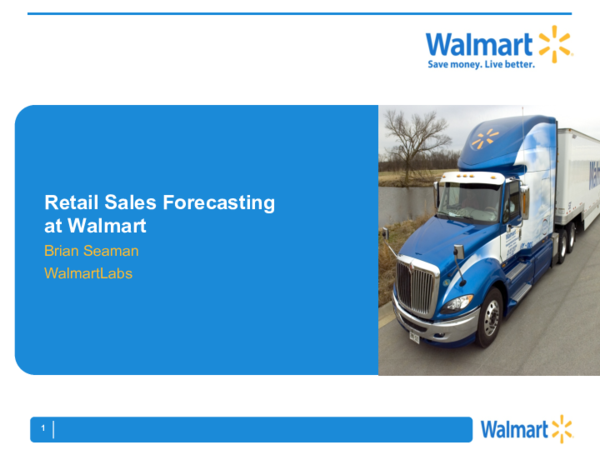 (PDF) Retail Sales Forecasting at Walmart