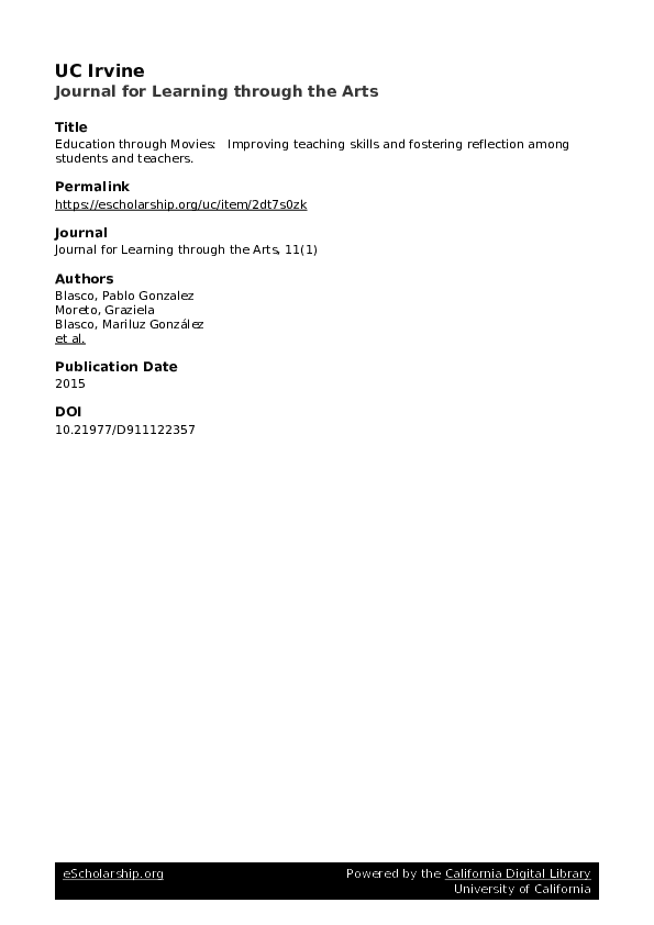 (PDF) Enhancing Education through Film Analysis