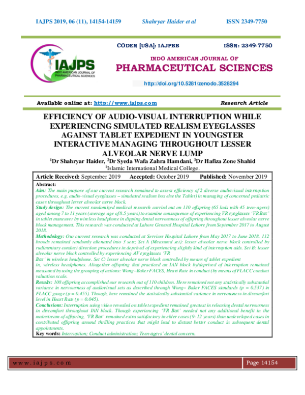 (PDF) EFFICIENCY OF AUDIO-VISUAL INTERRUPTION WHILE EXPERIENCING ...