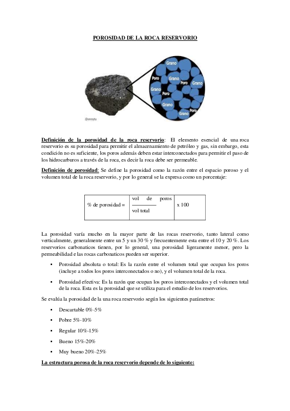(DOC) ROCA RESERVORIO