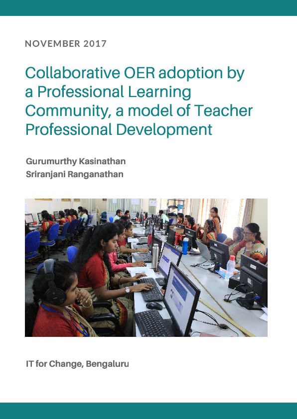 (PDF) Collaborative OER adoption by a PLC a model of TPD
