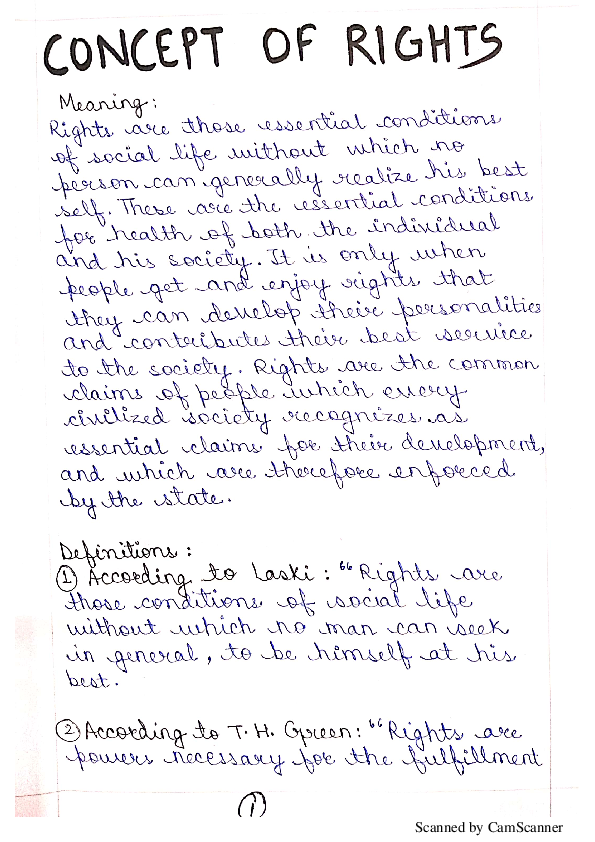 (PDF) Concept of Rights