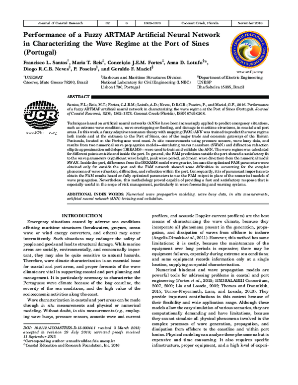 Pdf Performance Of A Fuzzy Artmap Artificial Neural Network
