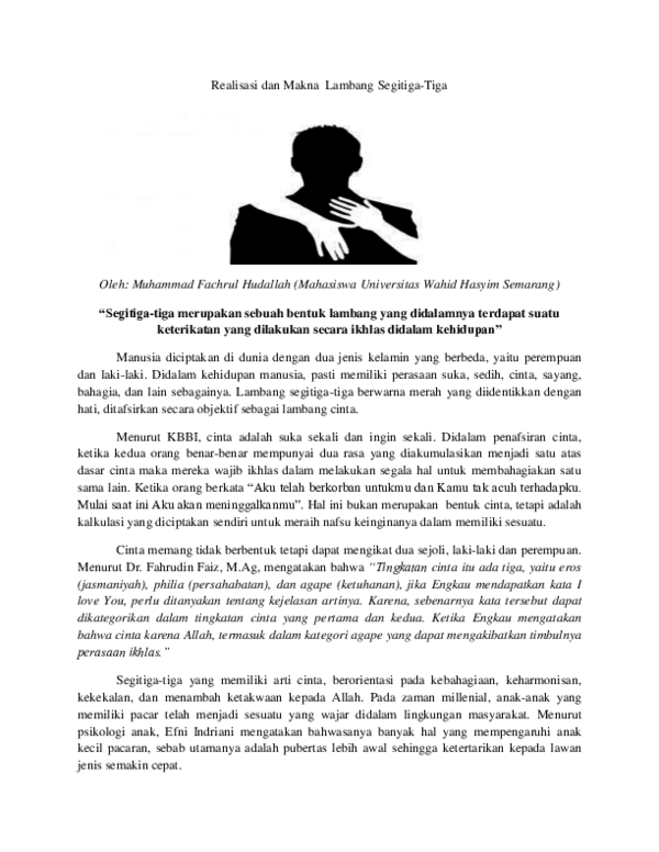 (DOC) Realisasi dan Makna Lambang Segitiga-Tiga