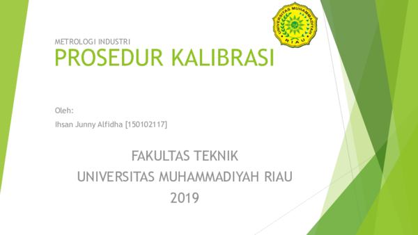 (PPT) PROSEDUR KALIBRASI