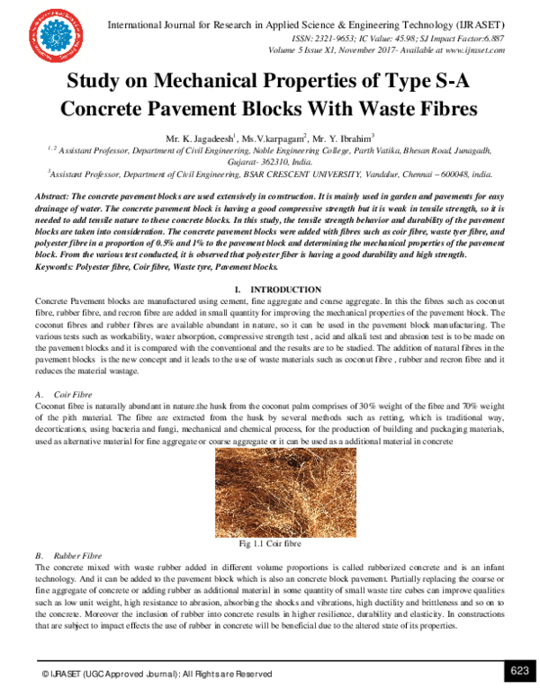 (PDF) Study on Mechanical Properties of Type S-A Concrete Pavement ...