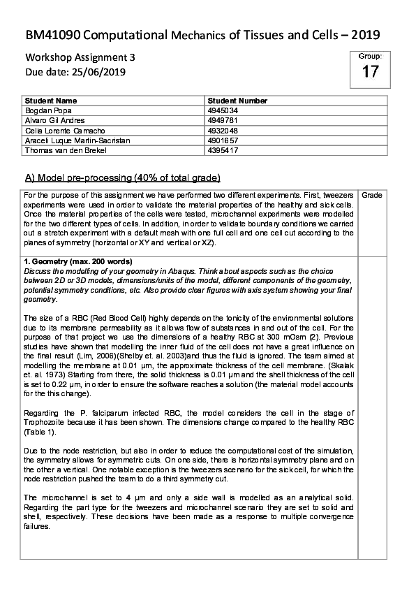 (PDF) Student Name Student Number