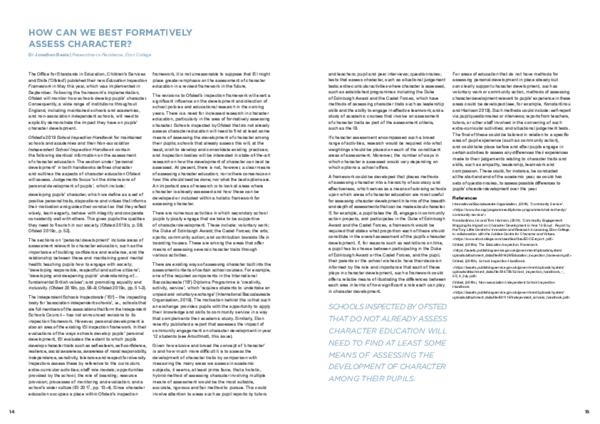 (PDF) How can we best formatively assess character?