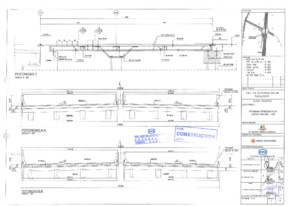 (PDF) Potongan Pembesian Plat Lantai Eksisting