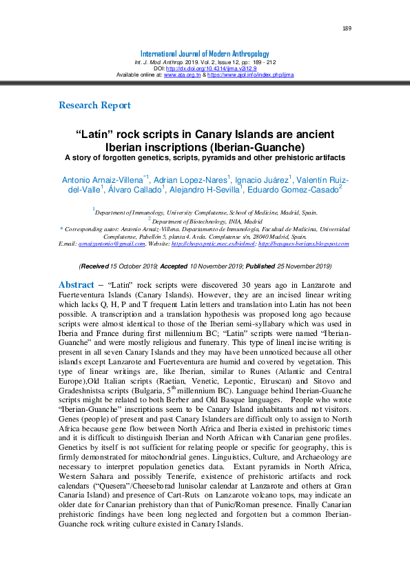 (PDF) "Latín" rock scripts in Canary Islands are ancient Iberian ...