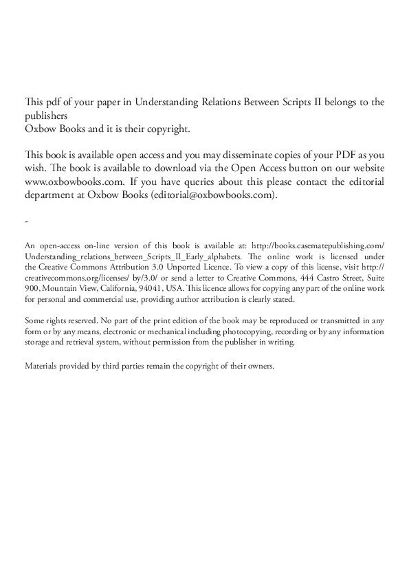(PDF) Variation in Alphabetic Cuneiform: Rethinking the ‘Phoenician ...