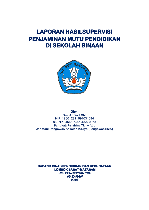 (DOC) LAPORAN SUPERVISI MUTU PAK AHMAD