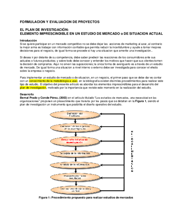 (PDF) FORMULACION Y EVALUACION DE PROYECTOS