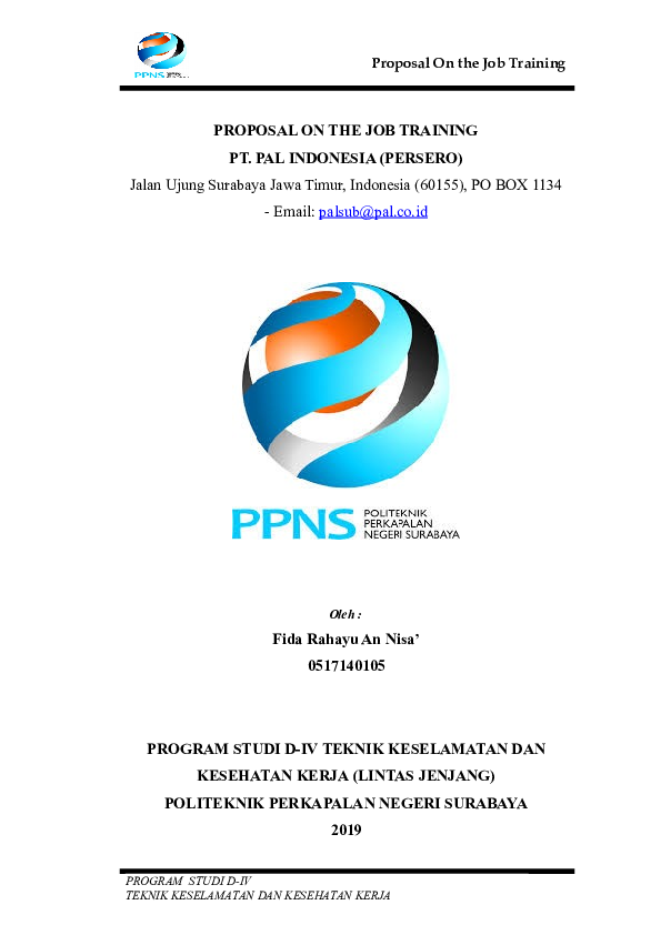 (DOC) Proposal OJT PPNS