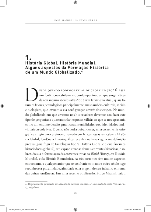 (PDF) História Global, História Mundial. Alguns aspectos da Formação ...