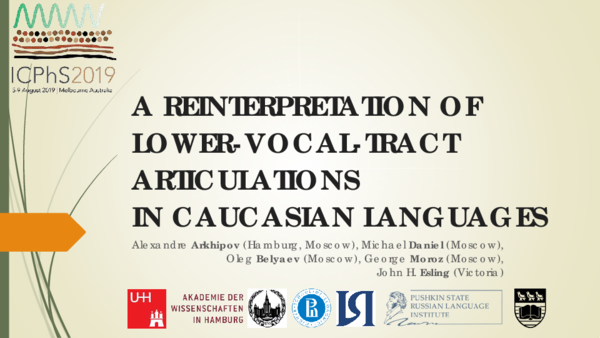 (PDF) (2019) A reinterpretation of lower-vocal-tract articulations in ...