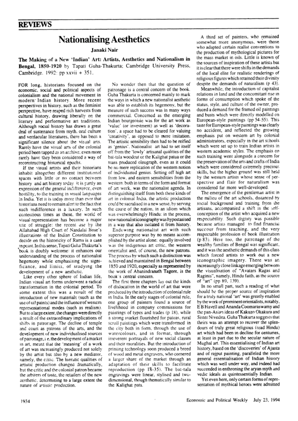 (PDF) Nationalising Aesthetics