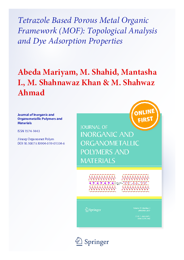 (PDF) Journal of Inorganic and Organometallic Polymers and Materials ...