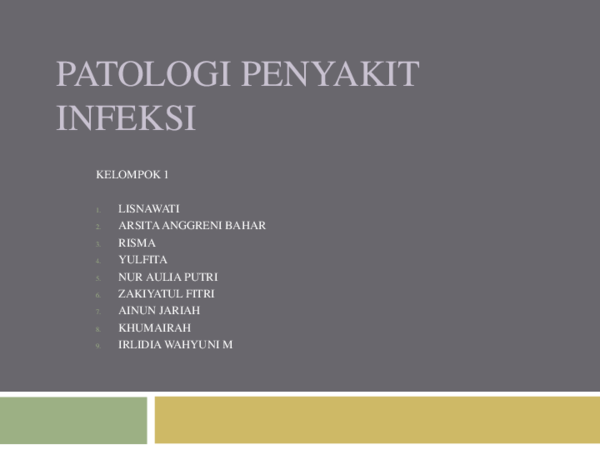 (PPT) PATOLOGI PENYAKIT INFEKSI