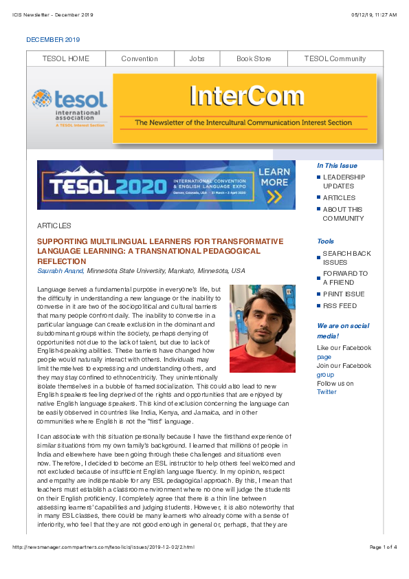 (PDF) Supporting multilingual learners for transformative language ...