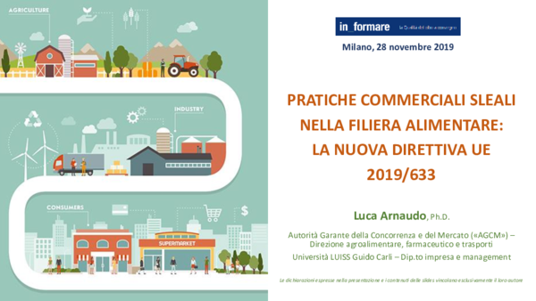(PDF) Pratiche commerciali sleali nella filiera alimentare: la nuova ...