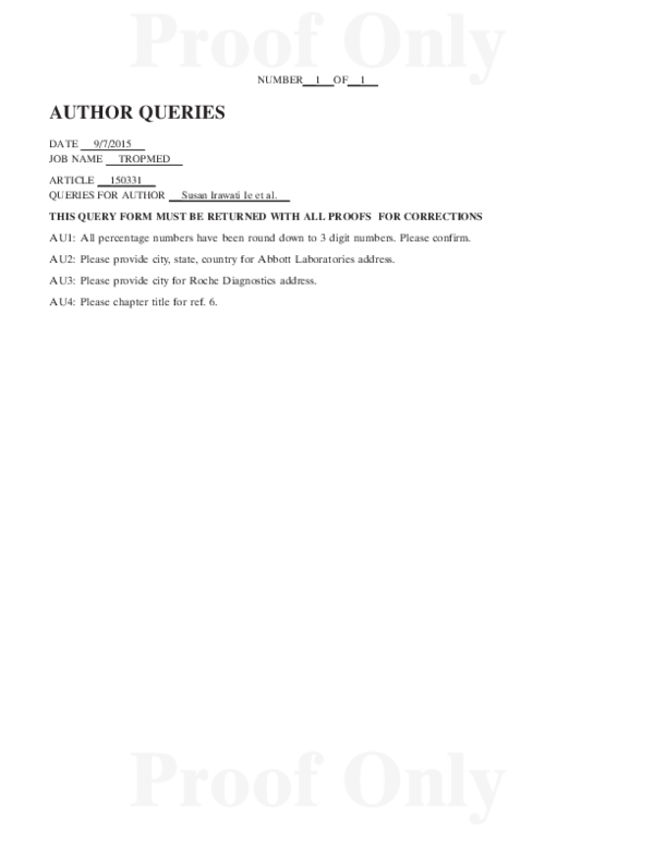(PDF) NUMBER 1 OF 1 AUTHOR QUERIES THIS QUERY FORM MUST BE RETURNED WITH ALL PROOFS FOR CORRECTIONS