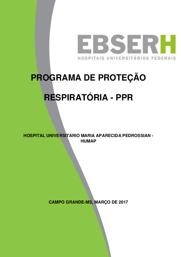 (PDF) PROGRAMA DE PROTEÇÃO RESPIRATÓRIA -PPR HOSPITAL UNIVERSITÁRIO ...