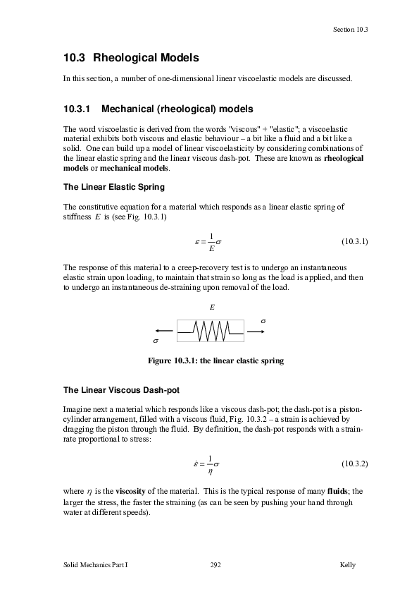 (PDF) 0.3 Rheological Models