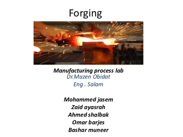 (PPT) Forging (1)