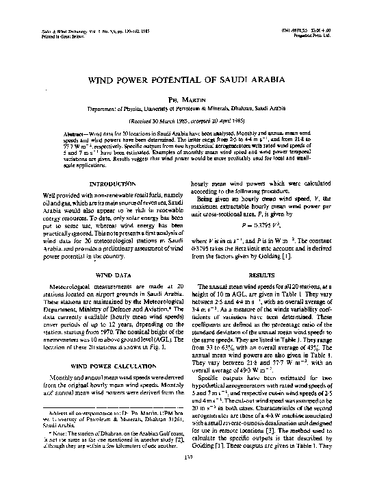 (PDF) WIND POWER POTENTIAL OF SAUDI ARABIA