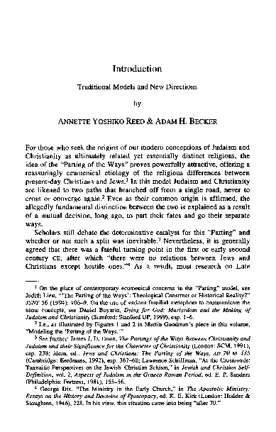 (PDF) Annette Y. Reed and Adam H. Becker, “Introduction: Traditional ...