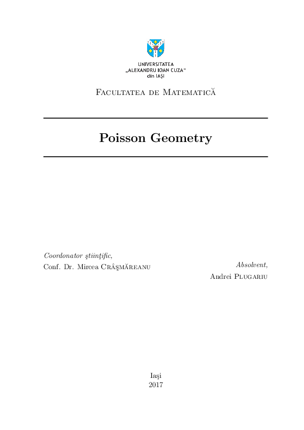 (PDF) Poisson Geometry