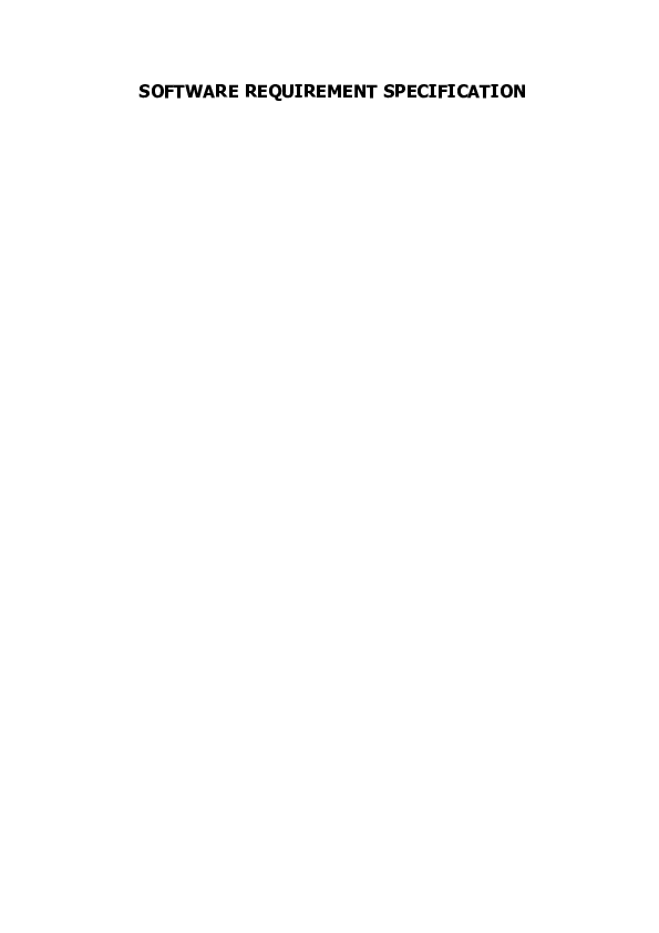 (DOC) SE SRS Template