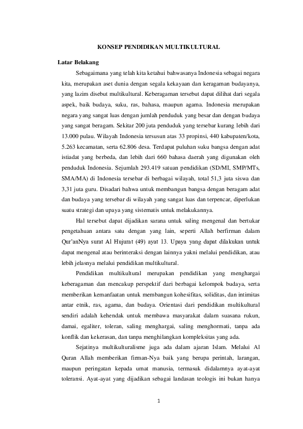 (PDF) KONSEP PENDIDIKAN MULTIKULTURAL
