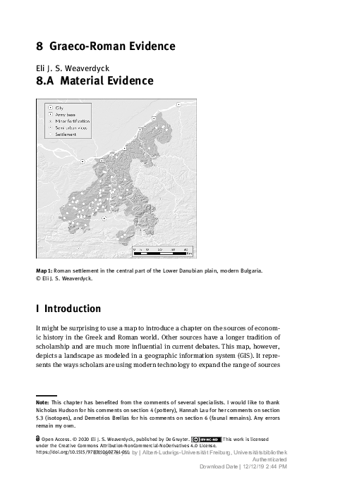 (PDF) 8 Graeco-Roman Evidence | Eli Weaverdyck - Academia.edu