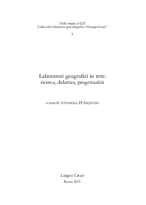 (PDF) IL GEOGRAPHIC RESEARCH AND APPLICATION LABORATORY DELL’UNIVERSITÀ ...