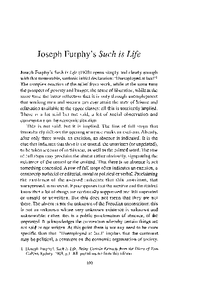 (PDF) Joseph Furphy's Such is Life