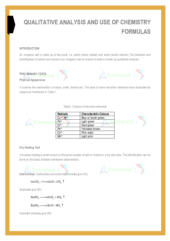 (PDF) QUALITATIVE ANALYSIS AND USE OF CHEMISTRY FORMULAS