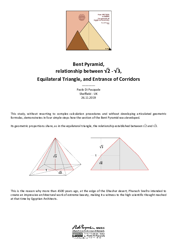 (PDF) Bent Pyramid and its relationship with √2 and √3