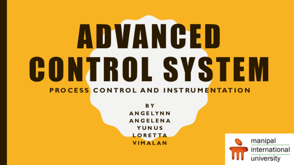 (PPT) Advanced Control System