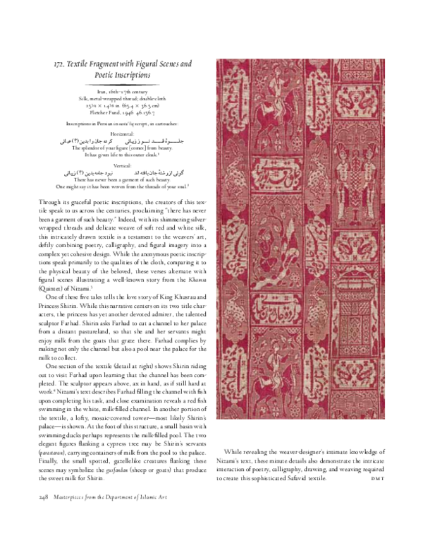 (PDF) 16th-17th century Safavid Textile Fragment with Figural Scenes ...