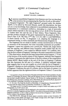 (PDF) 4Q393: A Communal Confession