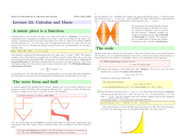 (PDF) Math 1A: introduction to functions and calculus