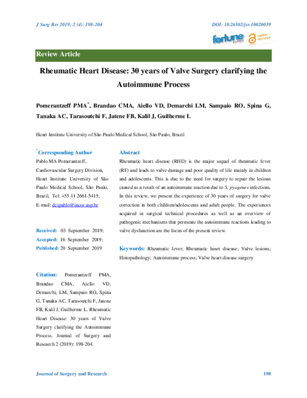 (PDF) Surgery clarifying the Autoimmune Process