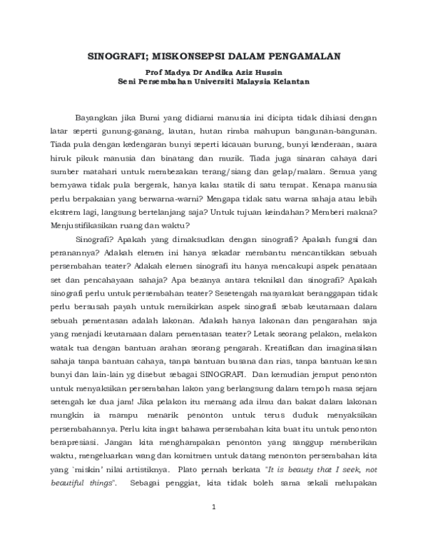 (DOC) SINOGRAFI; MISKONSEPSI DALAM PENGAMALAN