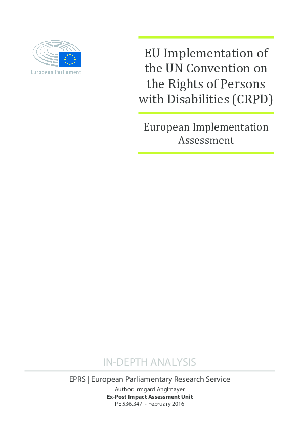 (PDF) IN-DEPTH ANALYSIS EU Implementation of the UN Convention on the ...