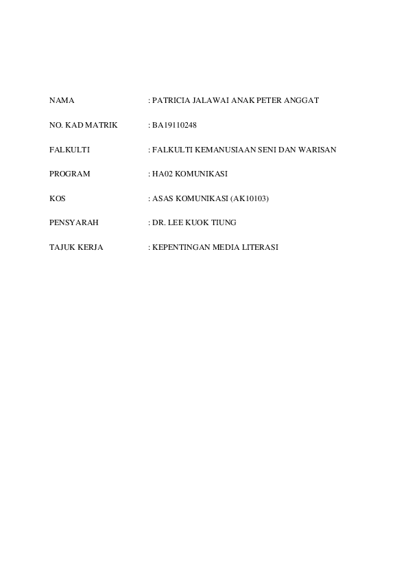(DOC) Literasi Media