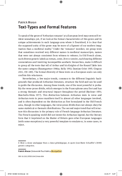 (PDF) Text-Types and Formal Features
