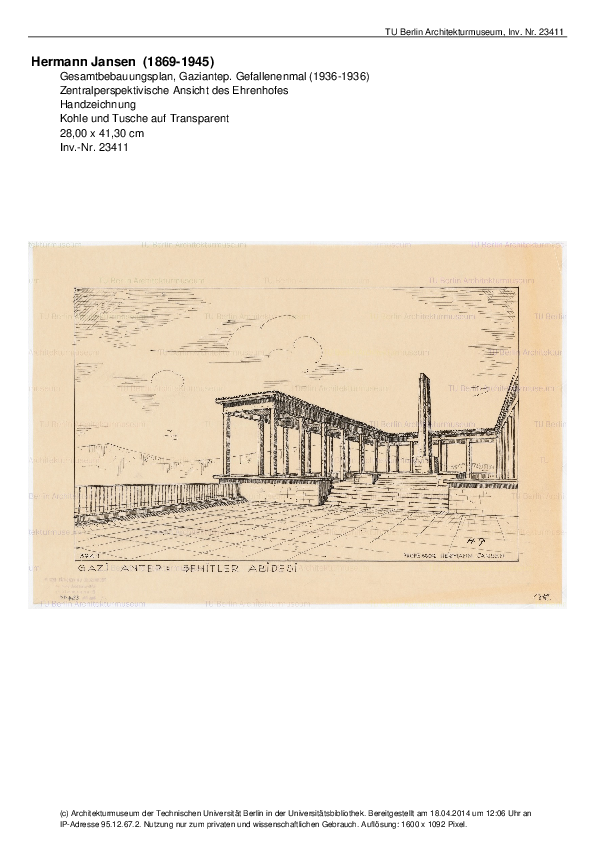 (PDF) Hermann Jansen - Şehitler Abidesi